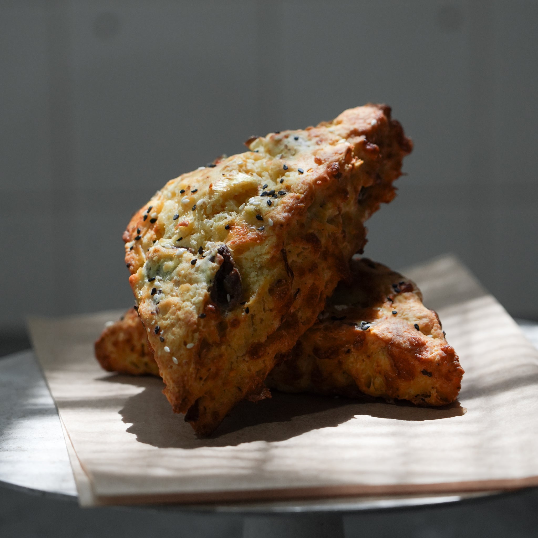 Cheddar, Chilli & Olive Scone | Brickfields Bakery